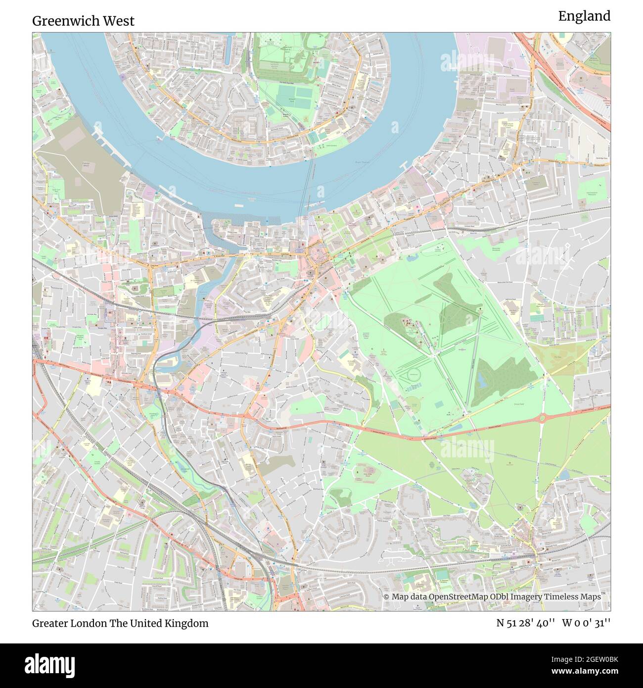 Map of greenwich london Cut Out Stock Images & Pictures - Alamy