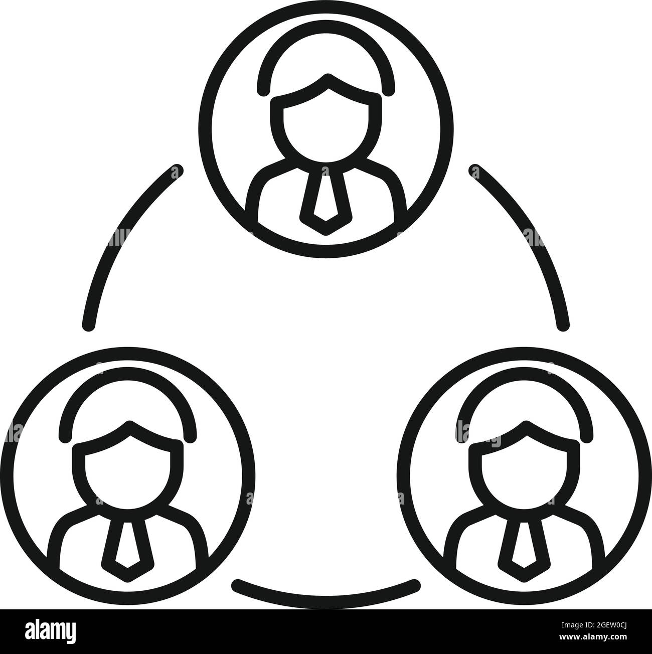 Business group icon outline vector. People team Stock Vector Image ...
