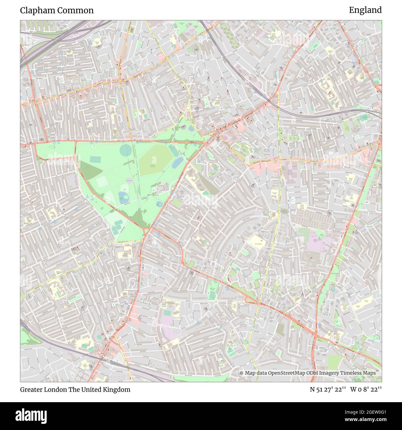 Map of clapham common Cut Out Stock Images & Pictures - Alamy