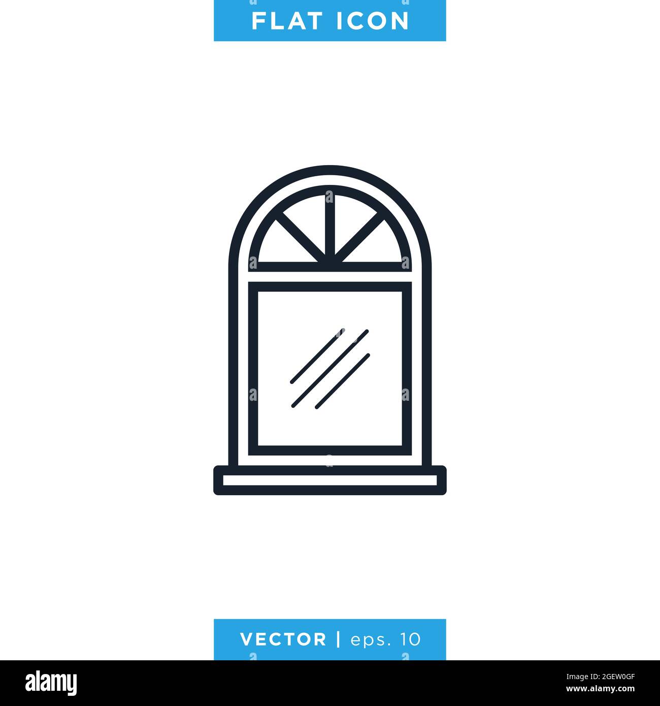 Window icon vector stock illustration design template. Vector eps 10 ...