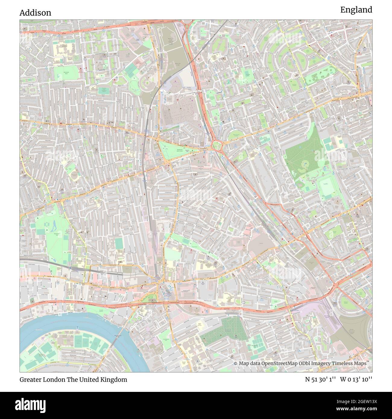 Addison map Cut Out Stock Images & Pictures - Alamy