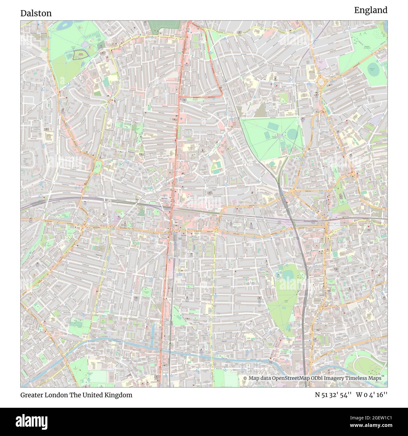 Dalston road map hi-res stock photography and images - Alamy