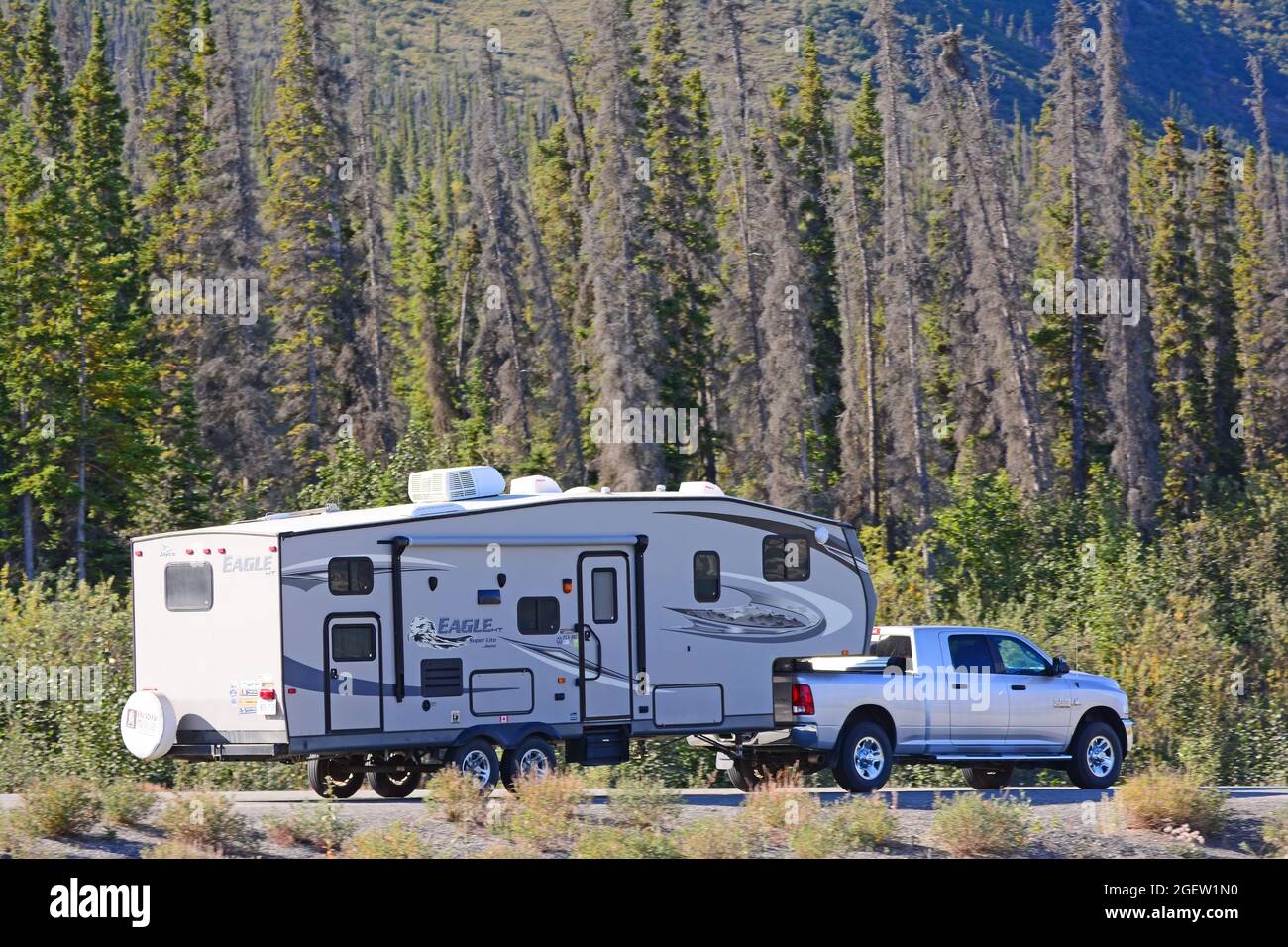 RV on vacation in North America Stock Photo - Alamy