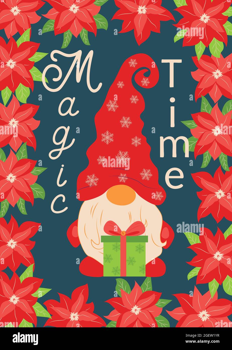 Christmas and Happy New Year templates. Trendy retro style. Inscription ...