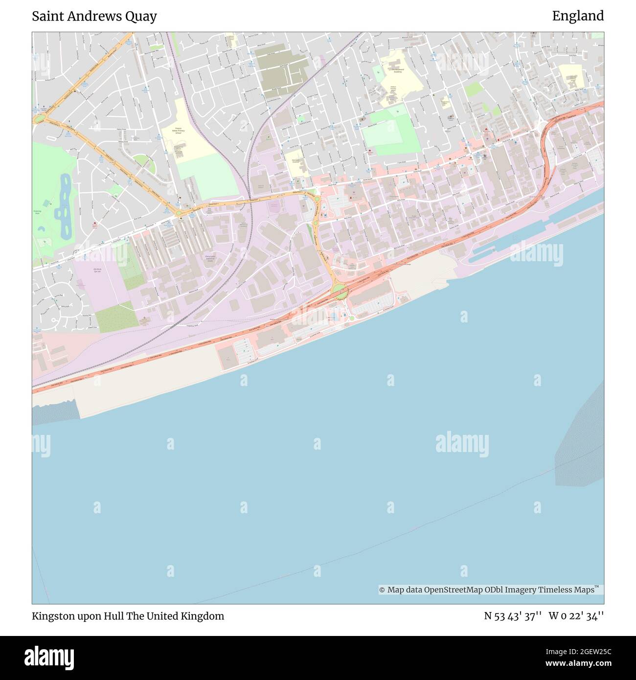Map of kingston upon hull hi-res stock photography and images - Alamy