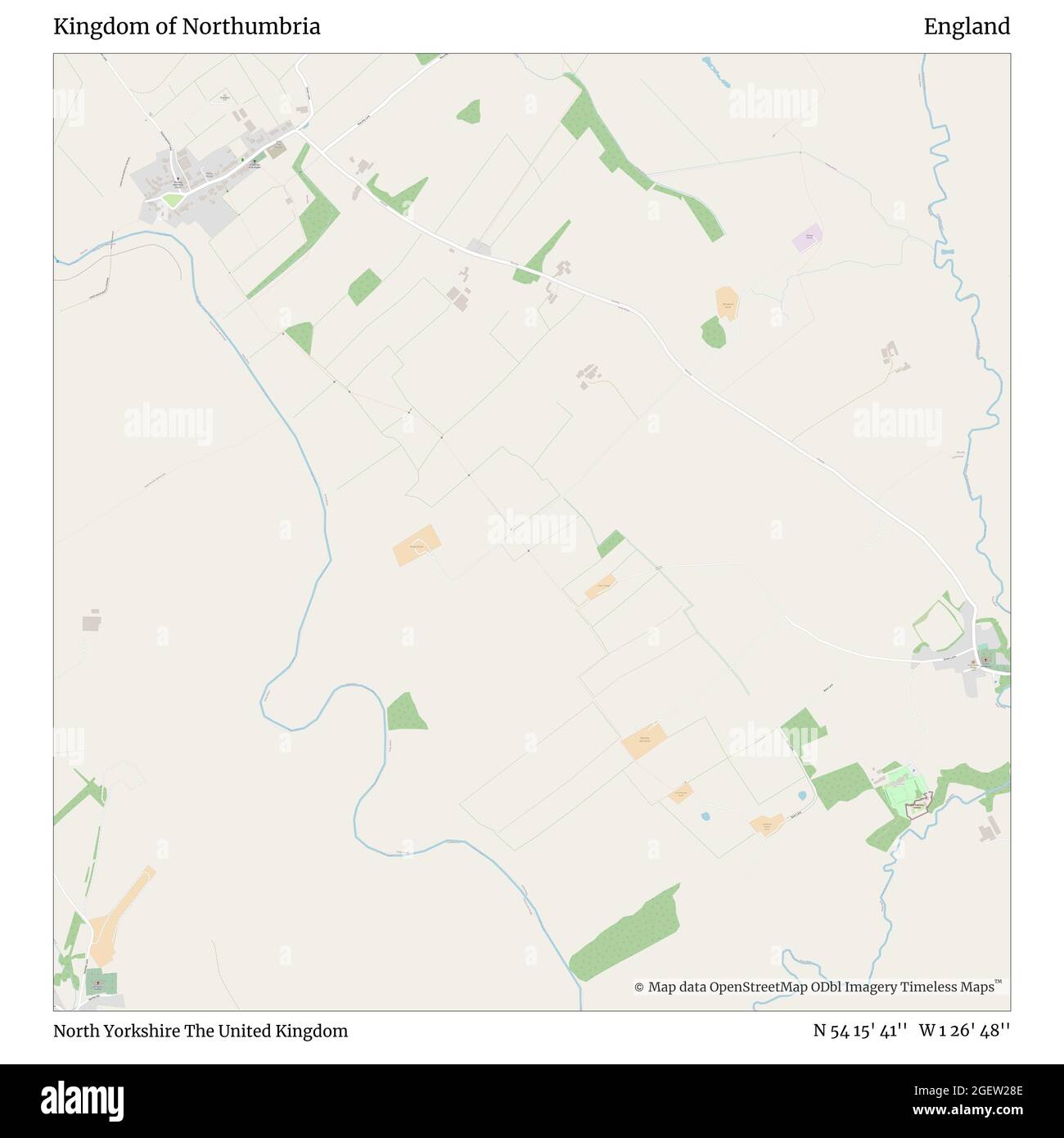 Northumbria map hi-res stock photography and images - Alamy