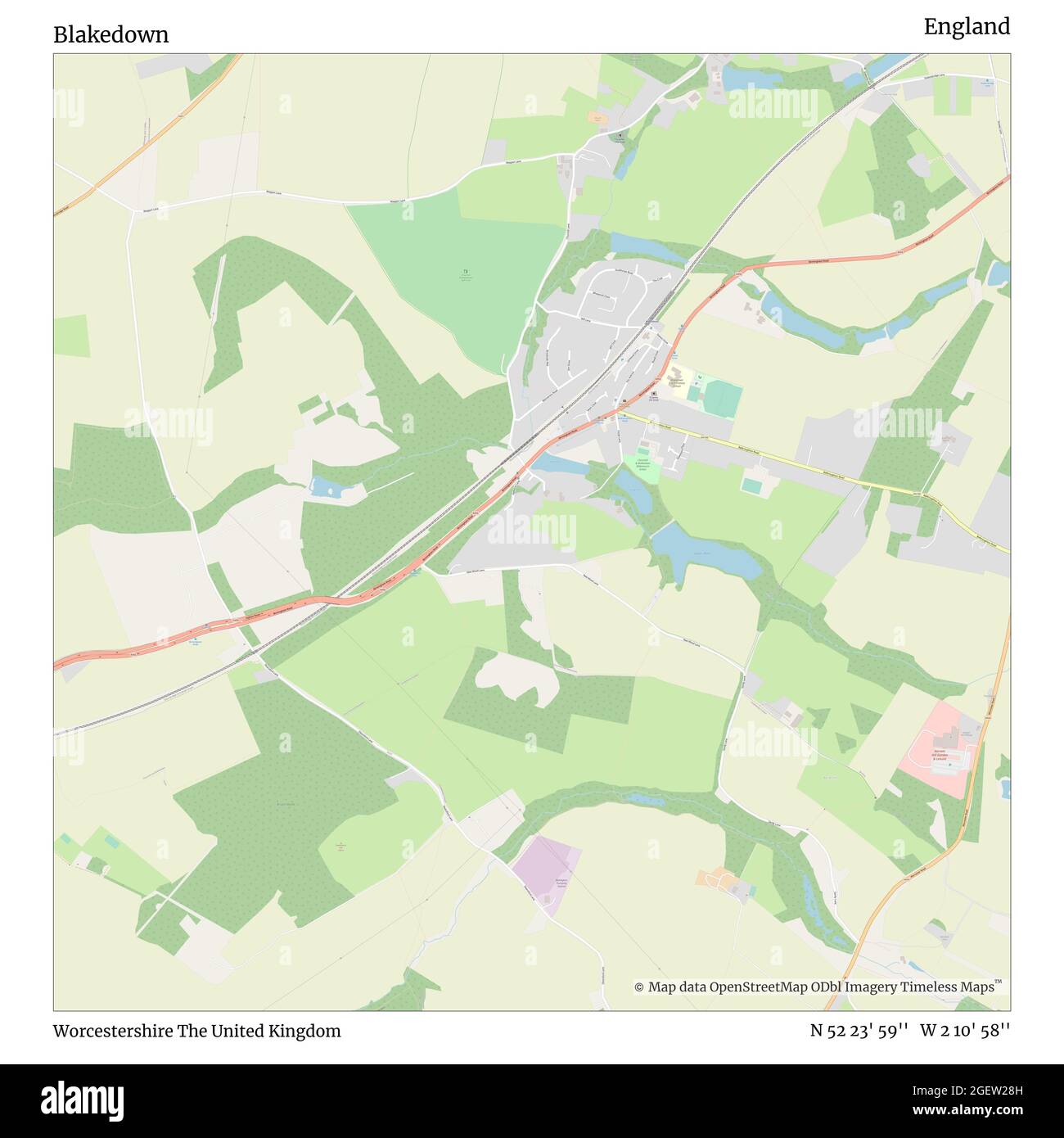 Blakedown, Worcestershire, United Kingdom, England, N 52 23' 59'', W 2 ...