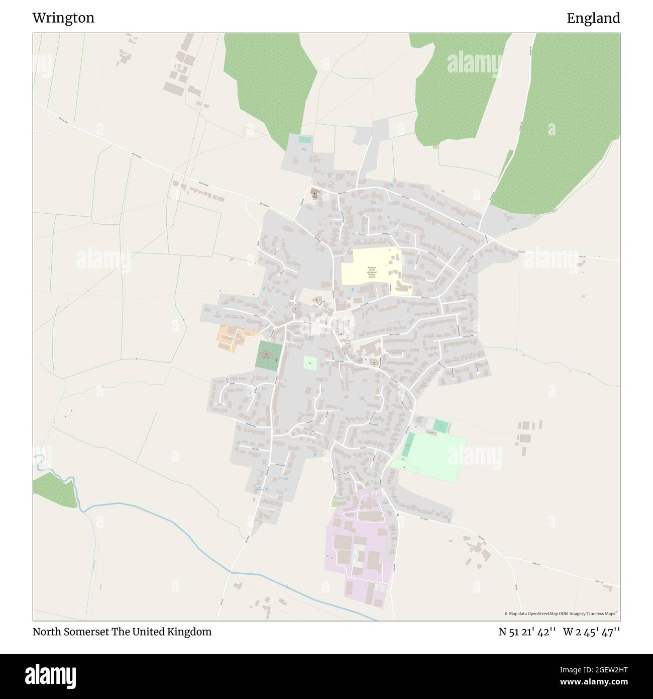 Wrington map hi-res stock photography and images - Alamy