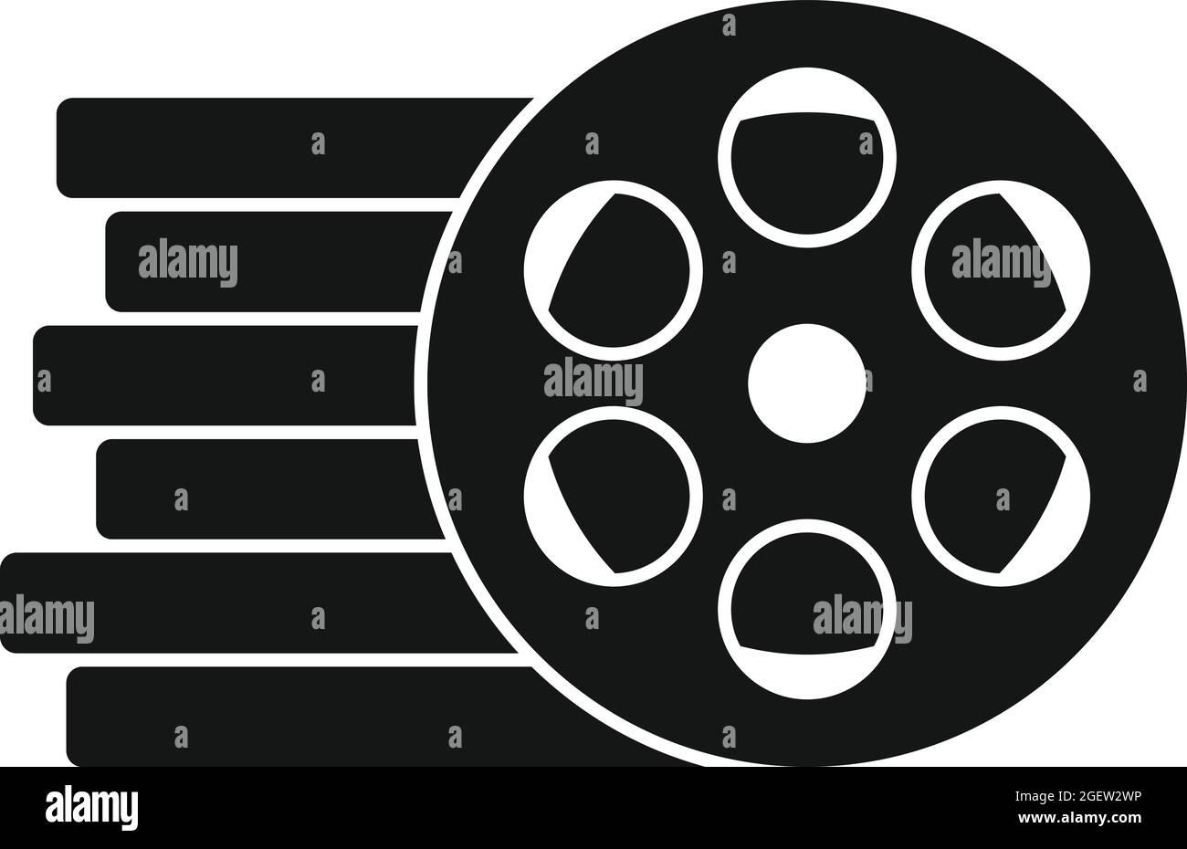 Film reel stack Stock Vector Images - Alamy