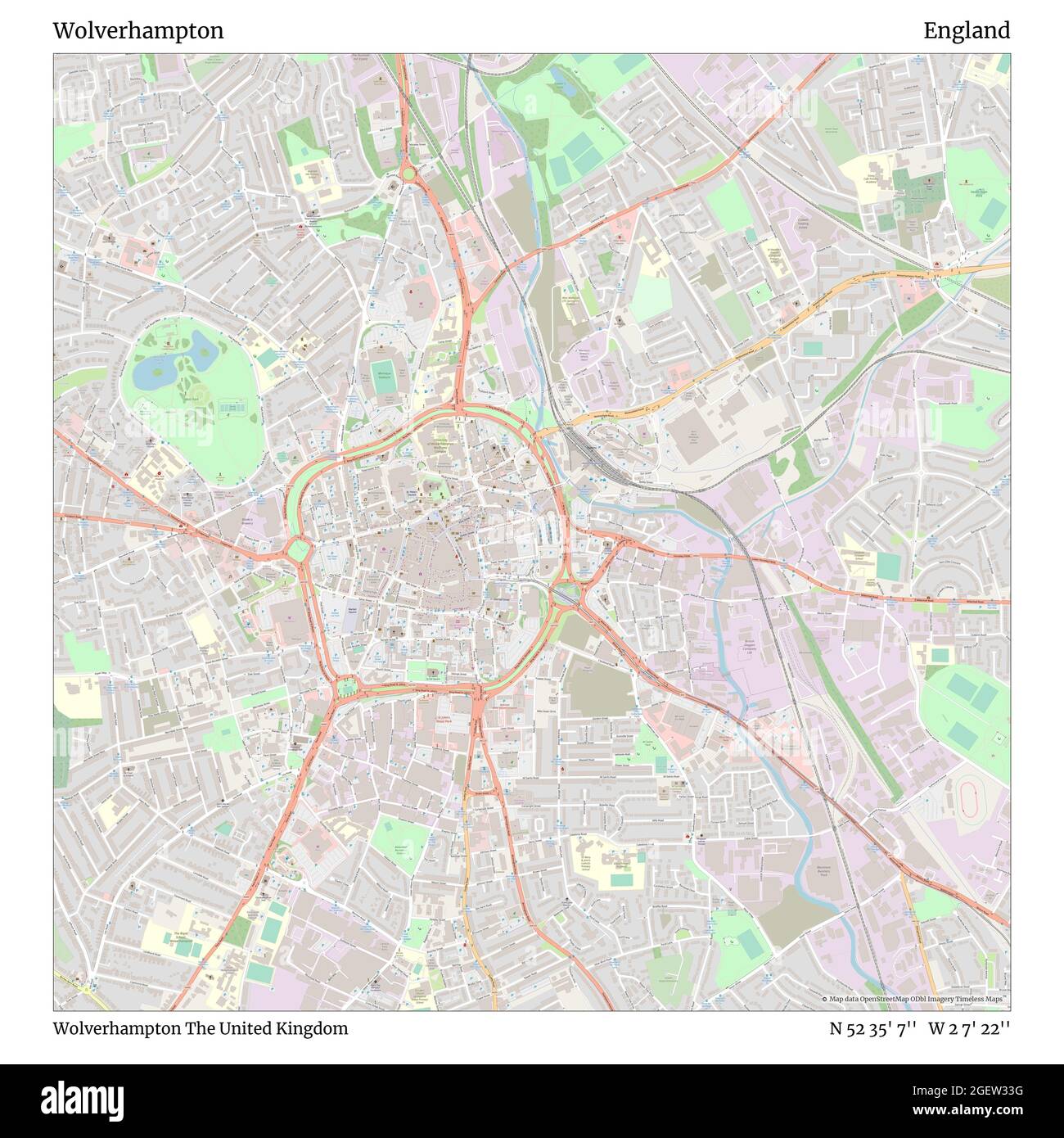 Map of wolverhampton Cut Out Stock Images & Pictures - Alamy