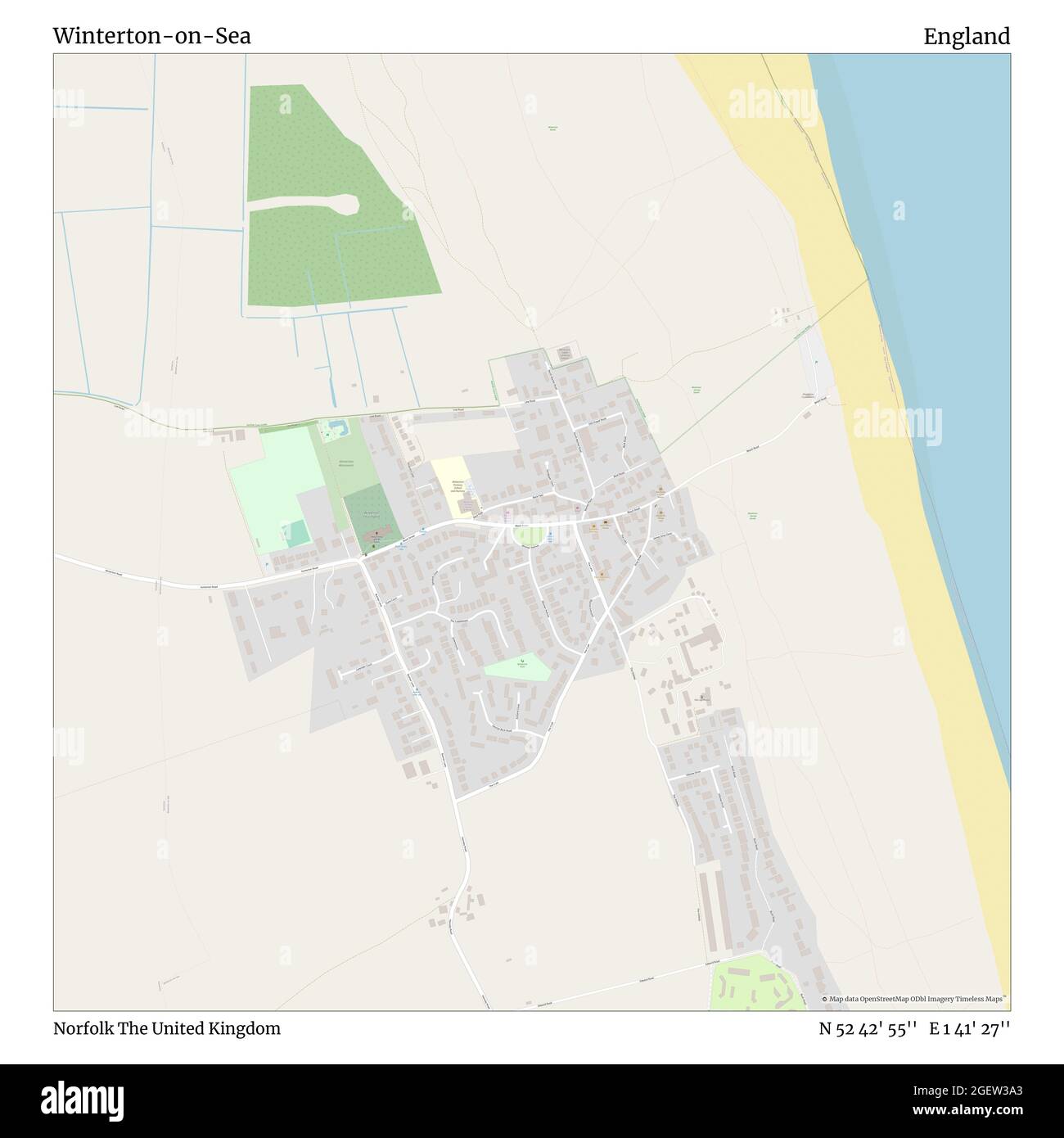 Winterton on sea Cut Out Stock Images & Pictures - Alamy