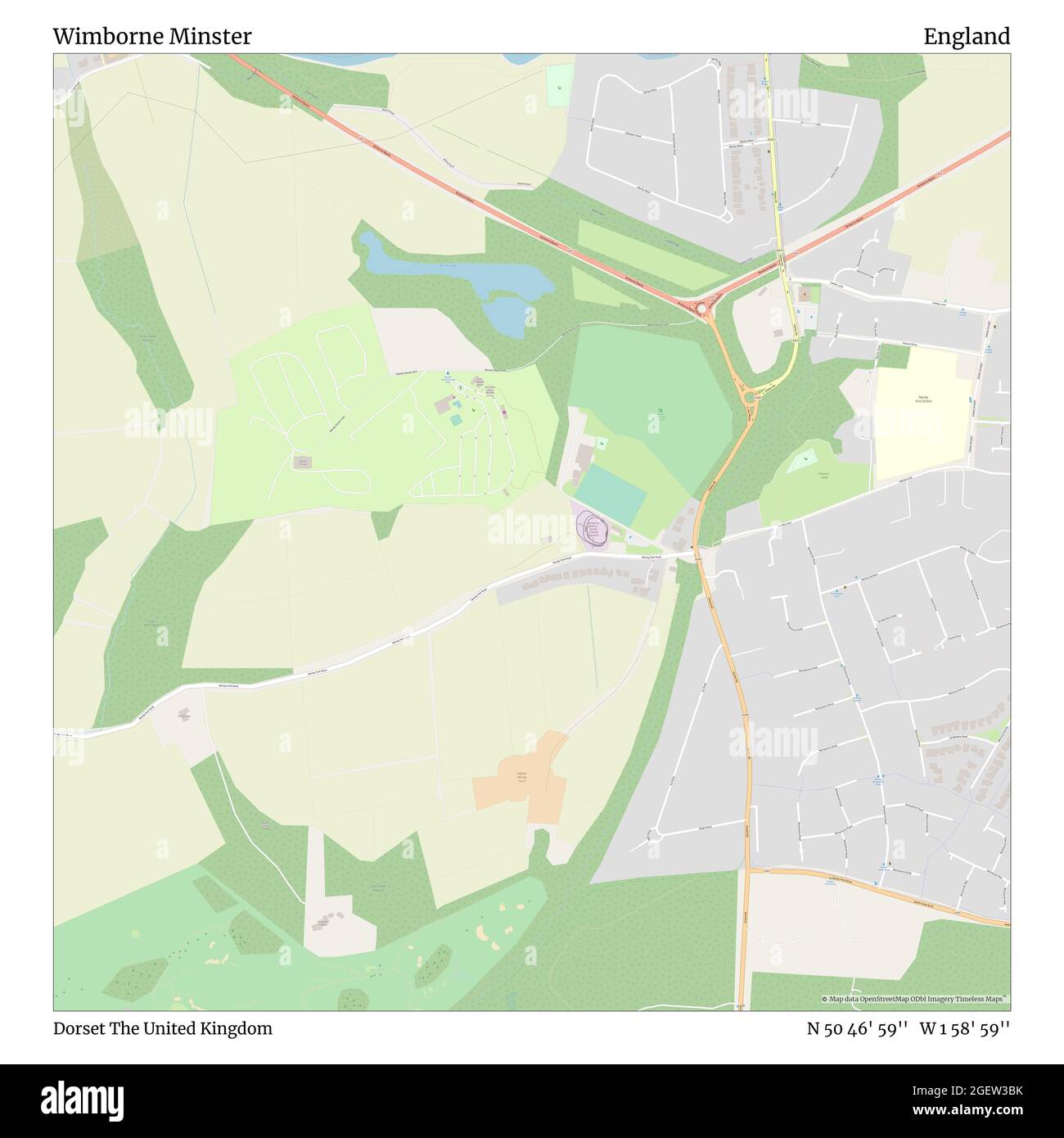 Wimborne minster map hi-res stock photography and images - Alamy