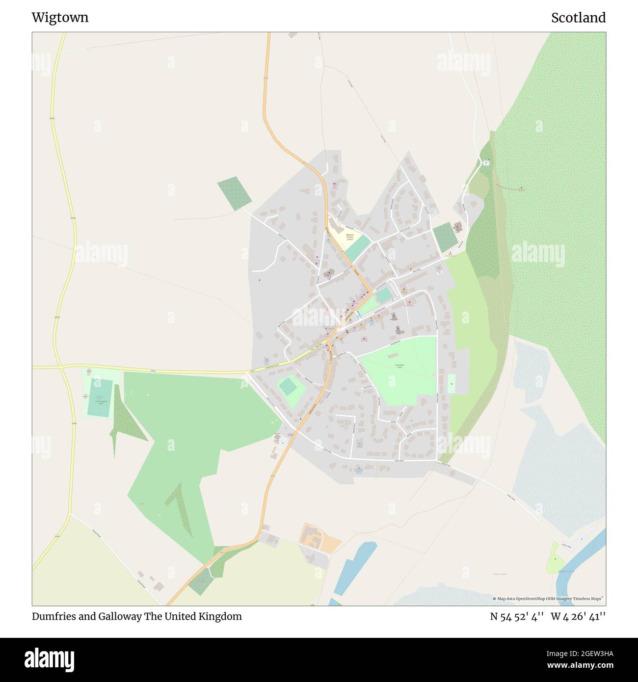 Map of wigtown Cut Out Stock Images & Pictures - Alamy