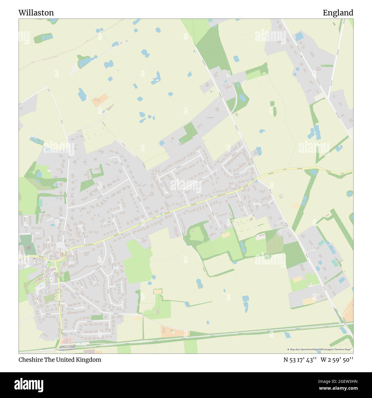 Map of cheshire england hi-res stock photography and images - Alamy