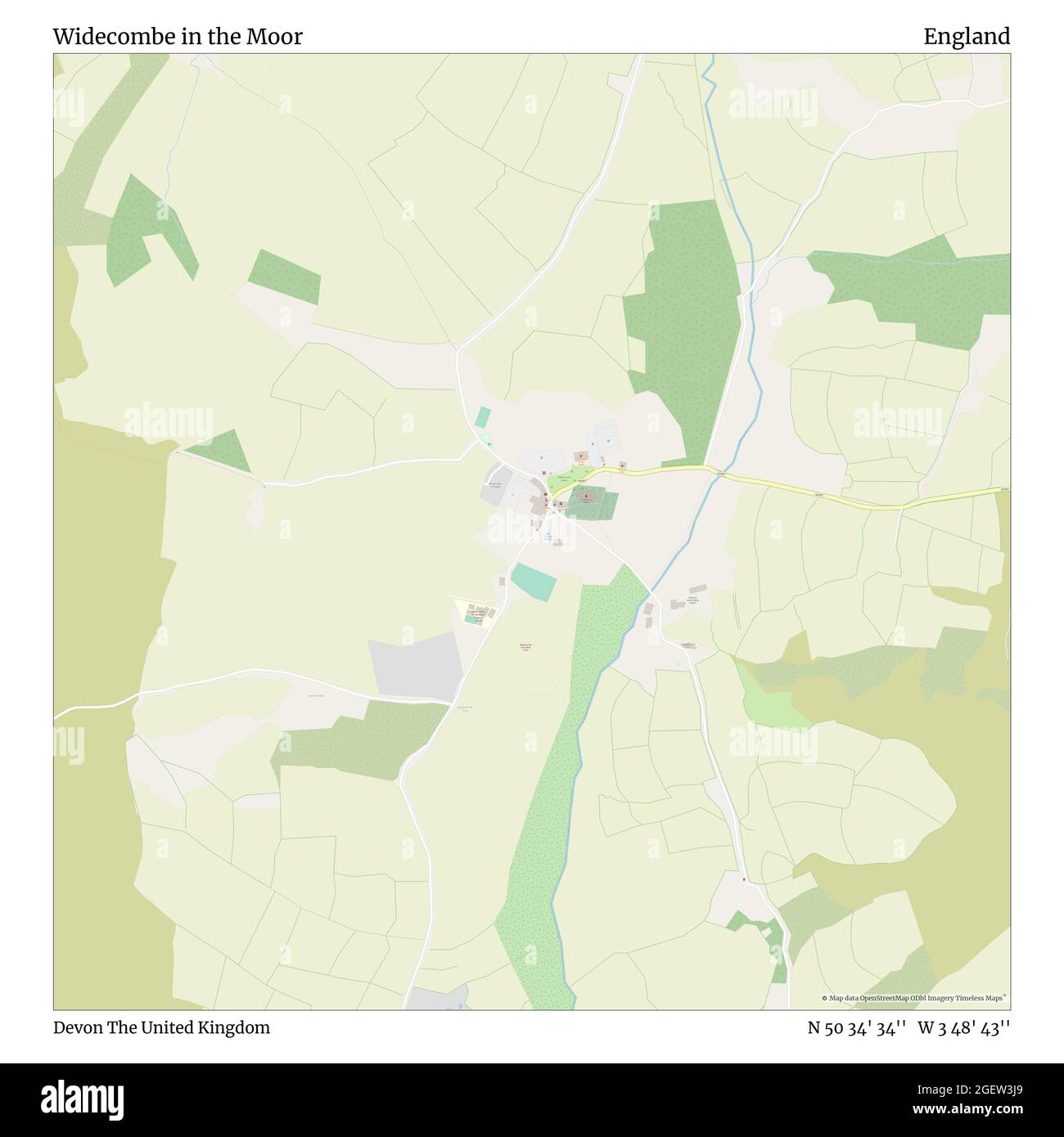 Widecombe in the Moor, Devon, United Kingdom, England, N 50 34' 34'', W ...