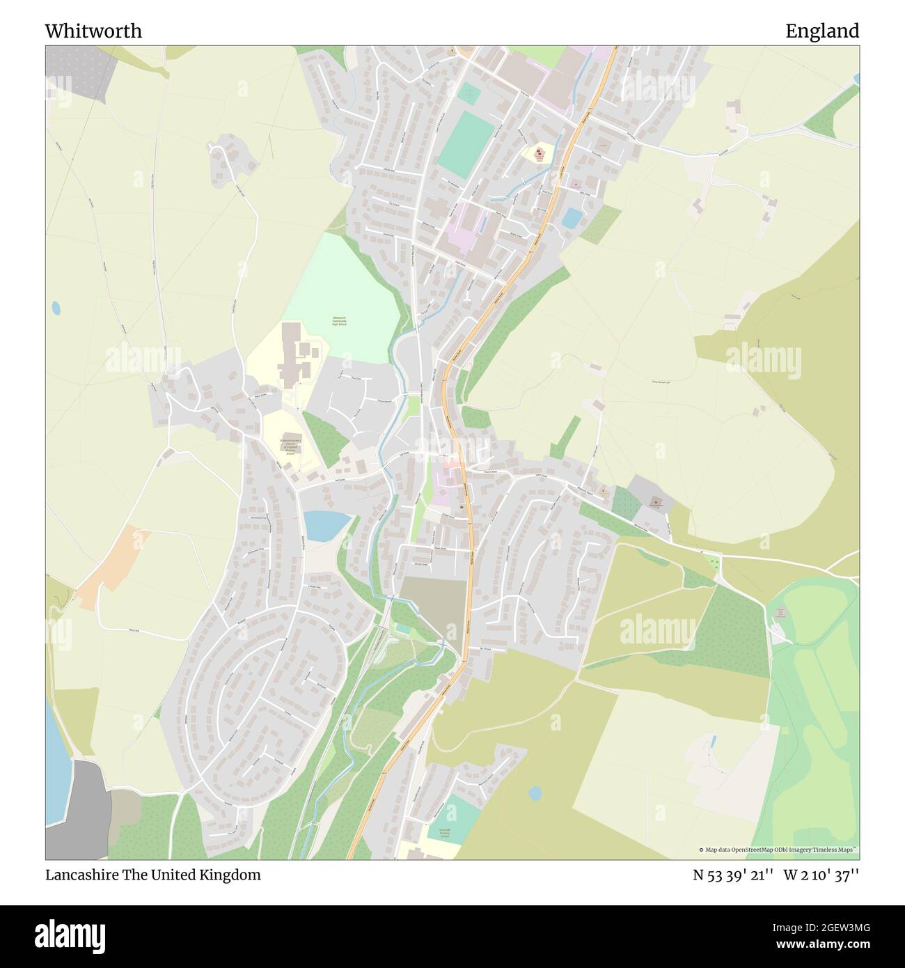 Whitworth map Cut Out Stock Images & Pictures - Alamy