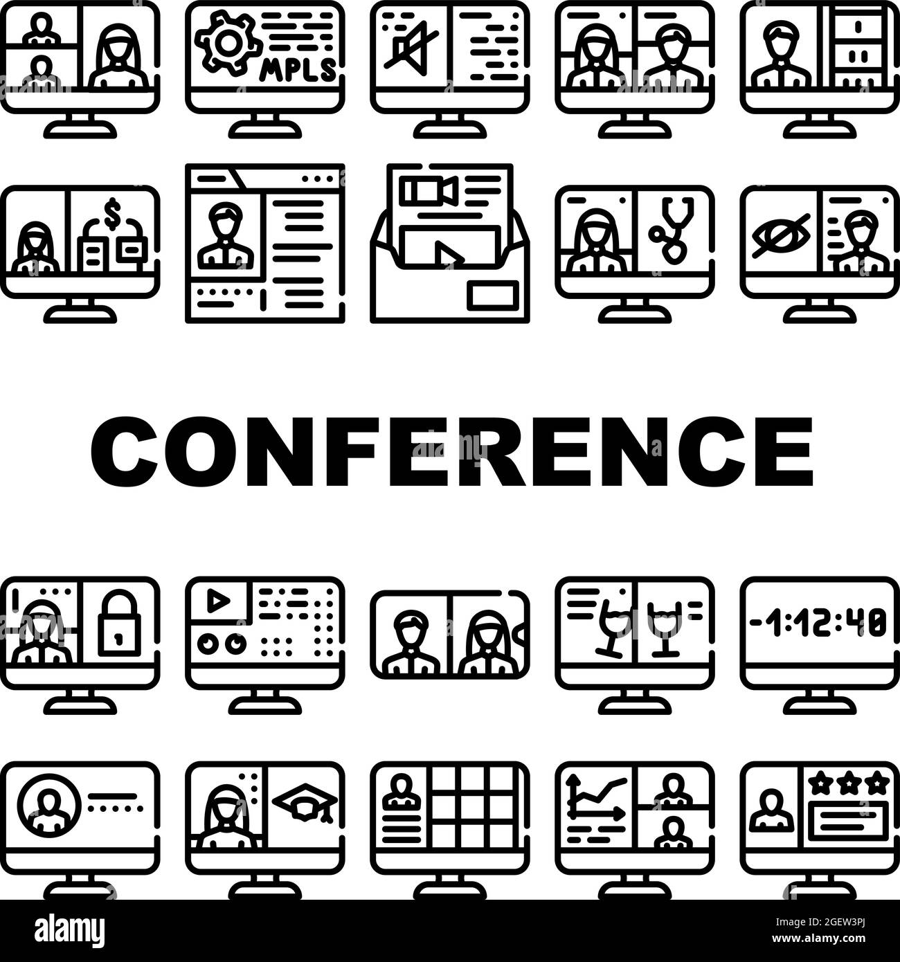 Closed conference meeting Black and White Stock Photos & Images - Alamy