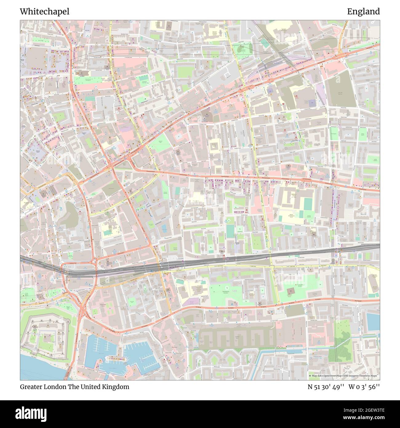Whitechapel london map Cut Out Stock Images & Pictures - Alamy