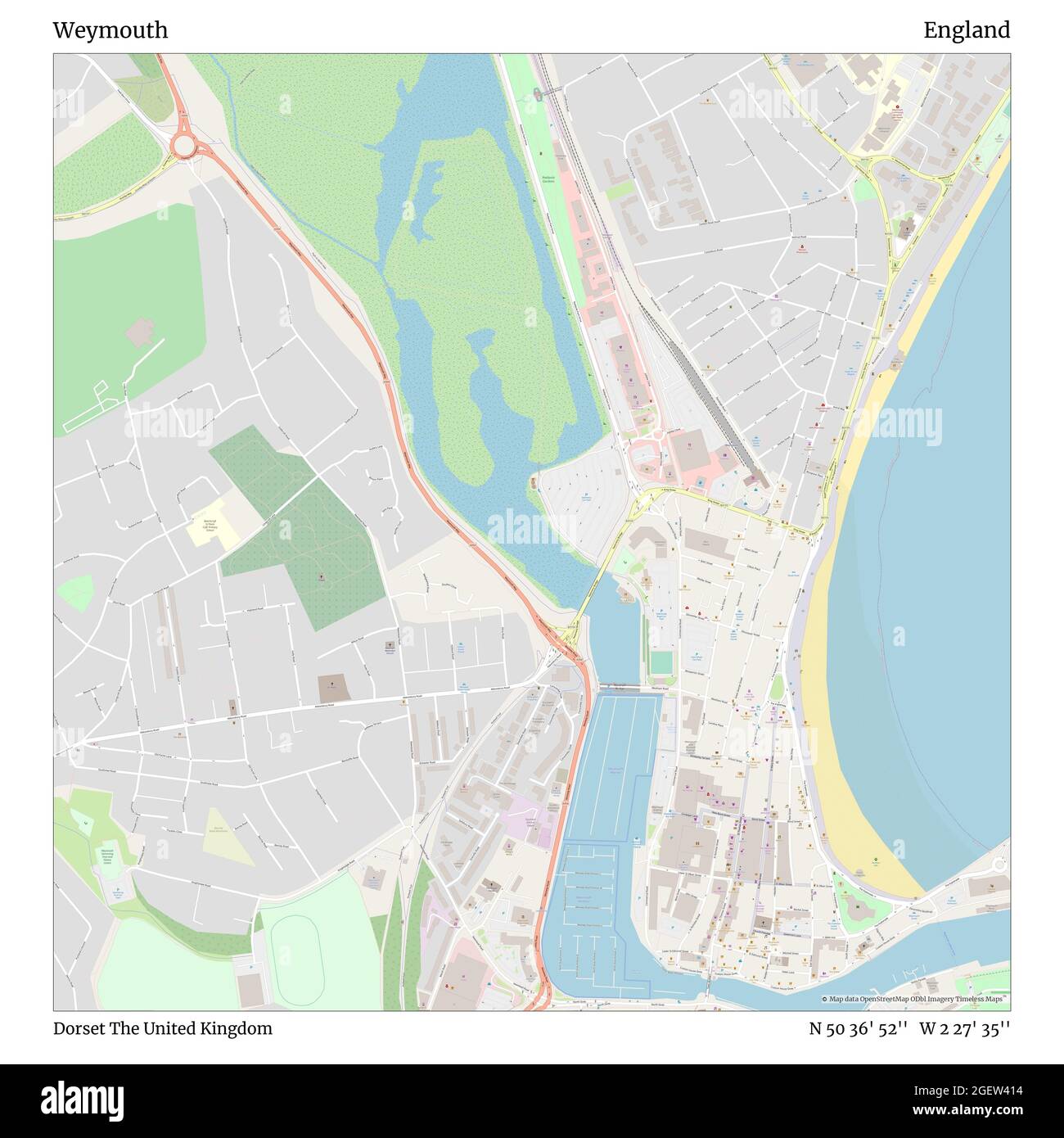 Map of weymouth hi-res stock photography and images - Alamy