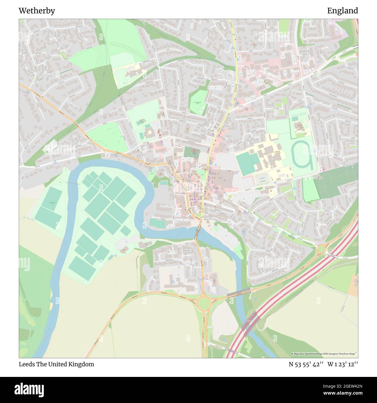 Map of wetherby Cut Out Stock Images & Pictures - Alamy