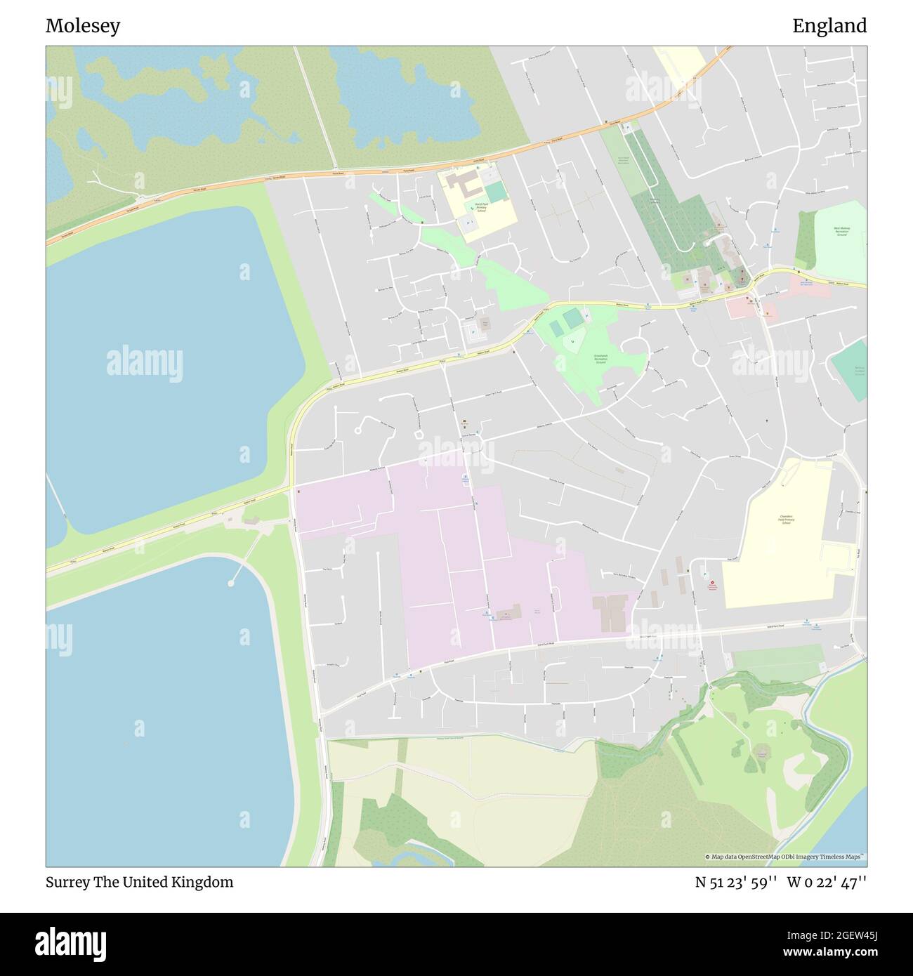 Map surrey england hi-res stock photography and images - Alamy