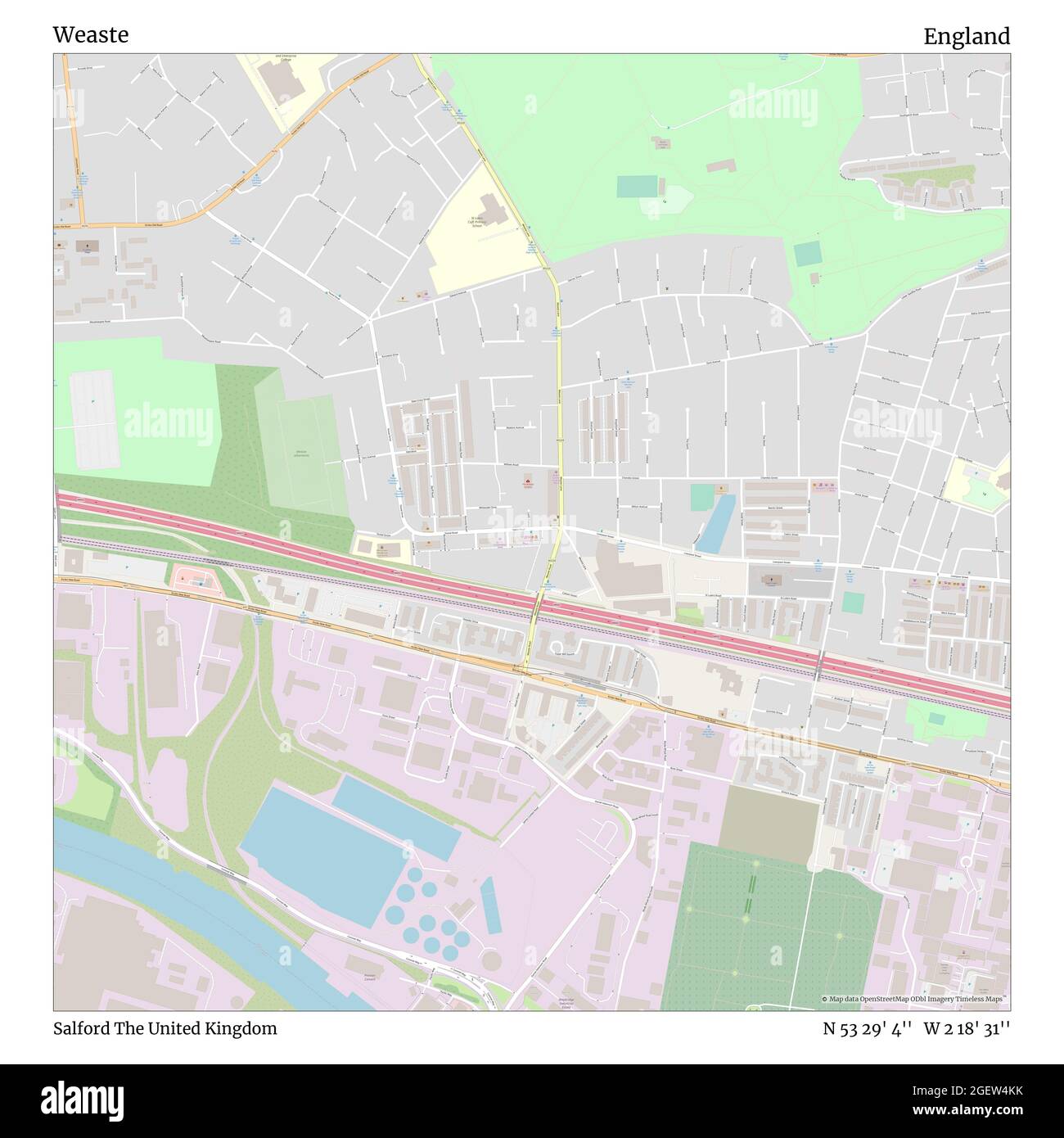 Map of salford hi-res stock photography and images - Alamy