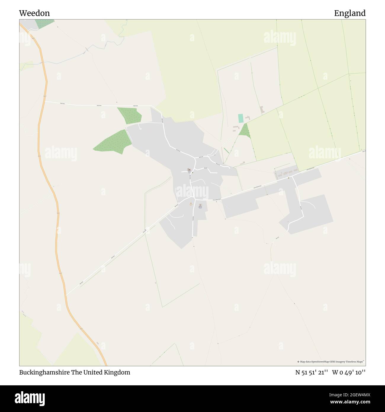 Map of weedon hi-res stock photography and images - Alamy