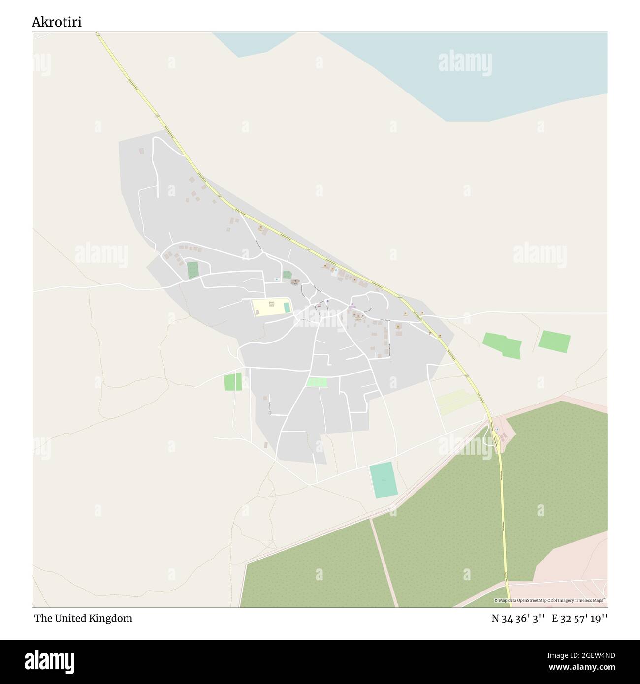 Akrotiri map Cut Out Stock Images & Pictures - Alamy