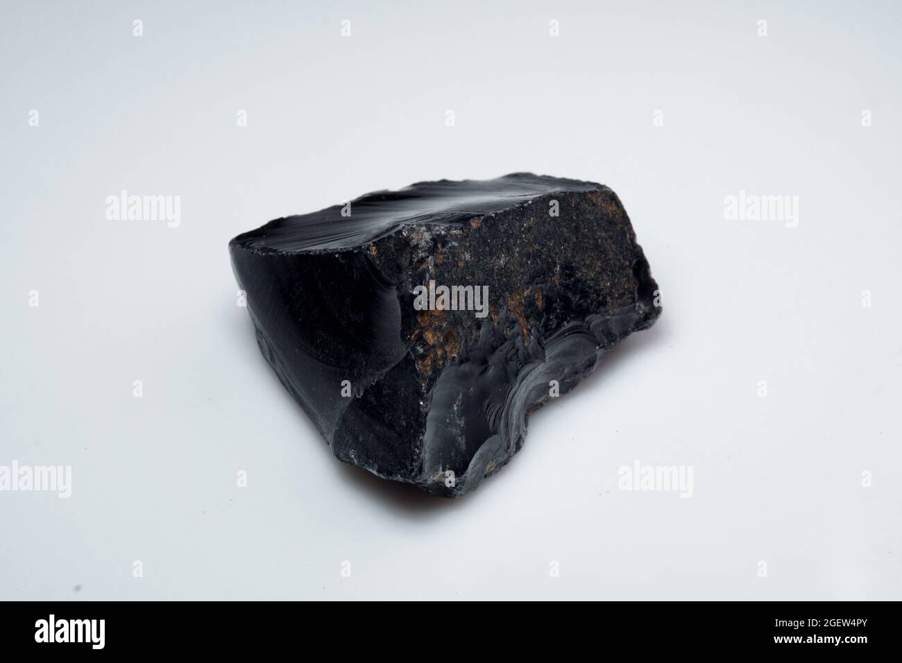 Natural raw obsidian gemstone hi-res stock photography and images - Alamy