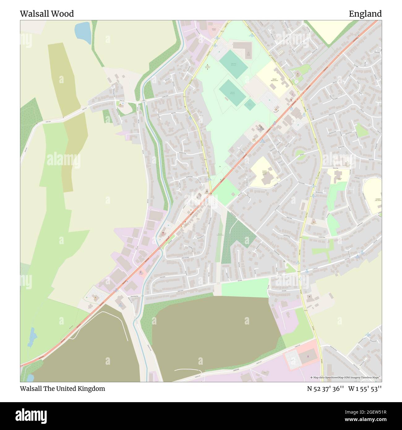 Walsall map hi-res stock photography and images - Alamy