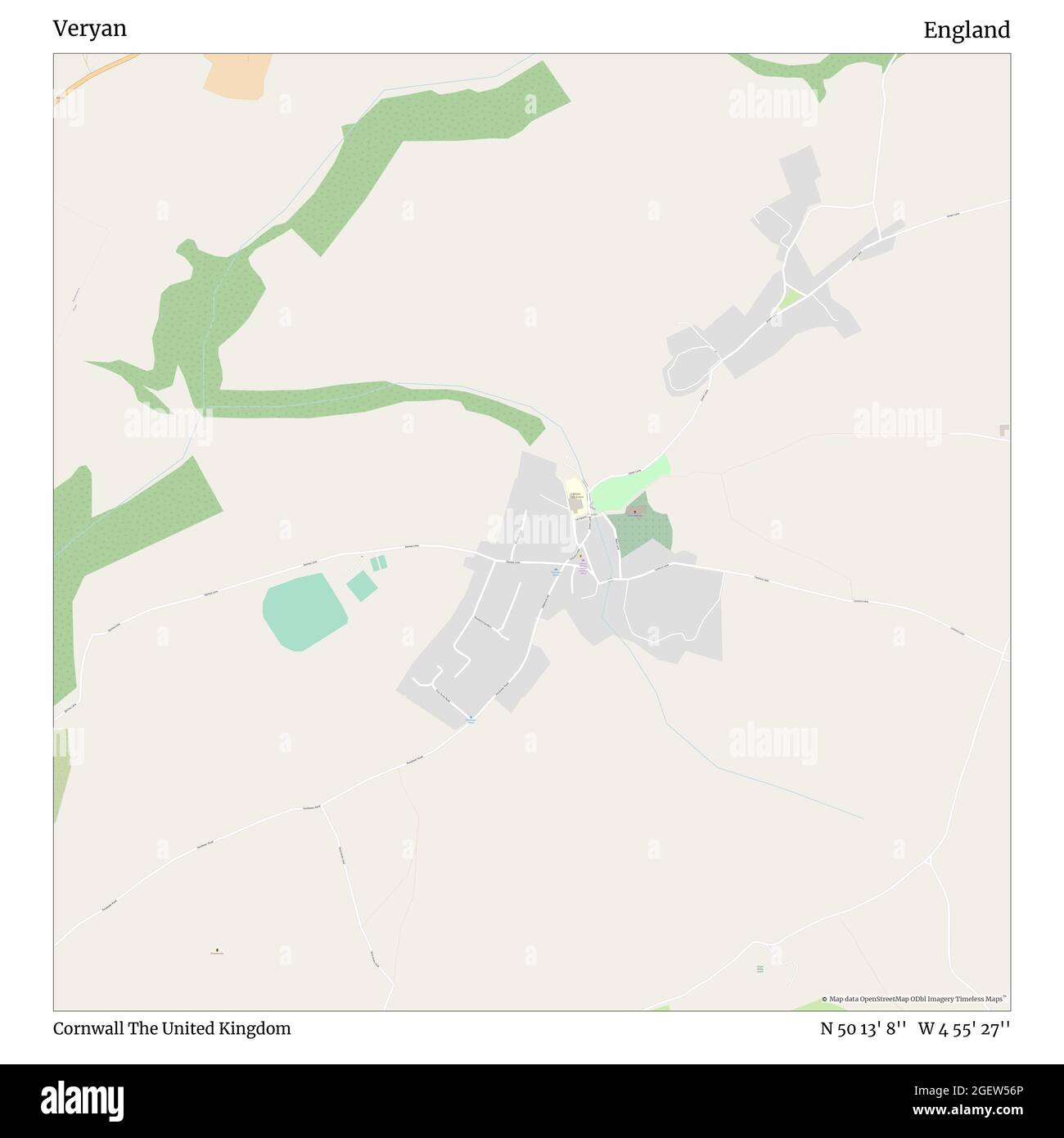 Map of veryan Cut Out Stock Images & Pictures - Alamy
