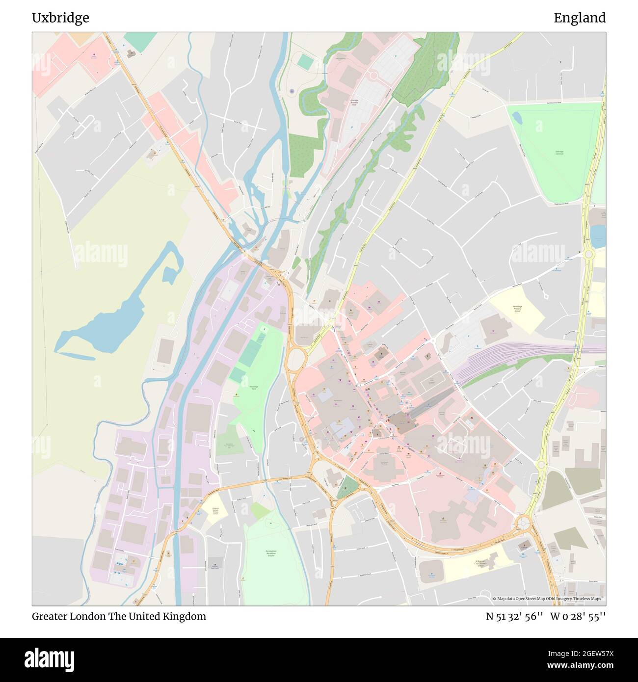 Uxbridge map hi-res stock photography and images - Alamy