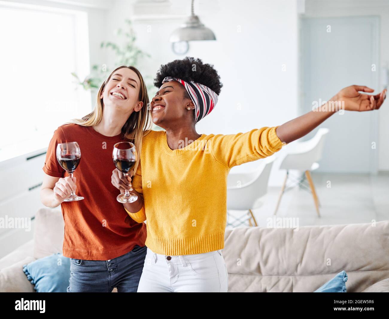 African american drinking wine hi-res stock photography and images - Alamy