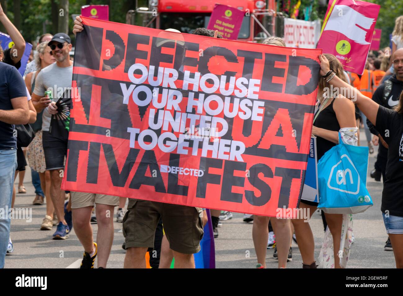 Billboard Defected At The Unmute Us Demonstration At Amsterdam The ...