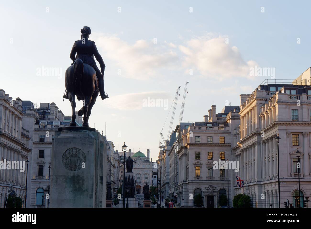 Waterloo Place. Equestrian Statue Edward VII, The Guards Crimean War ...