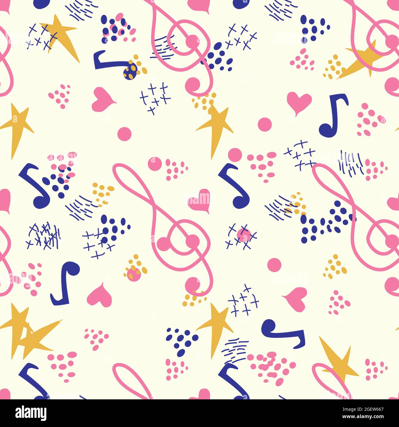 Classic musical patterns, with sheet music and treble clef, great ...