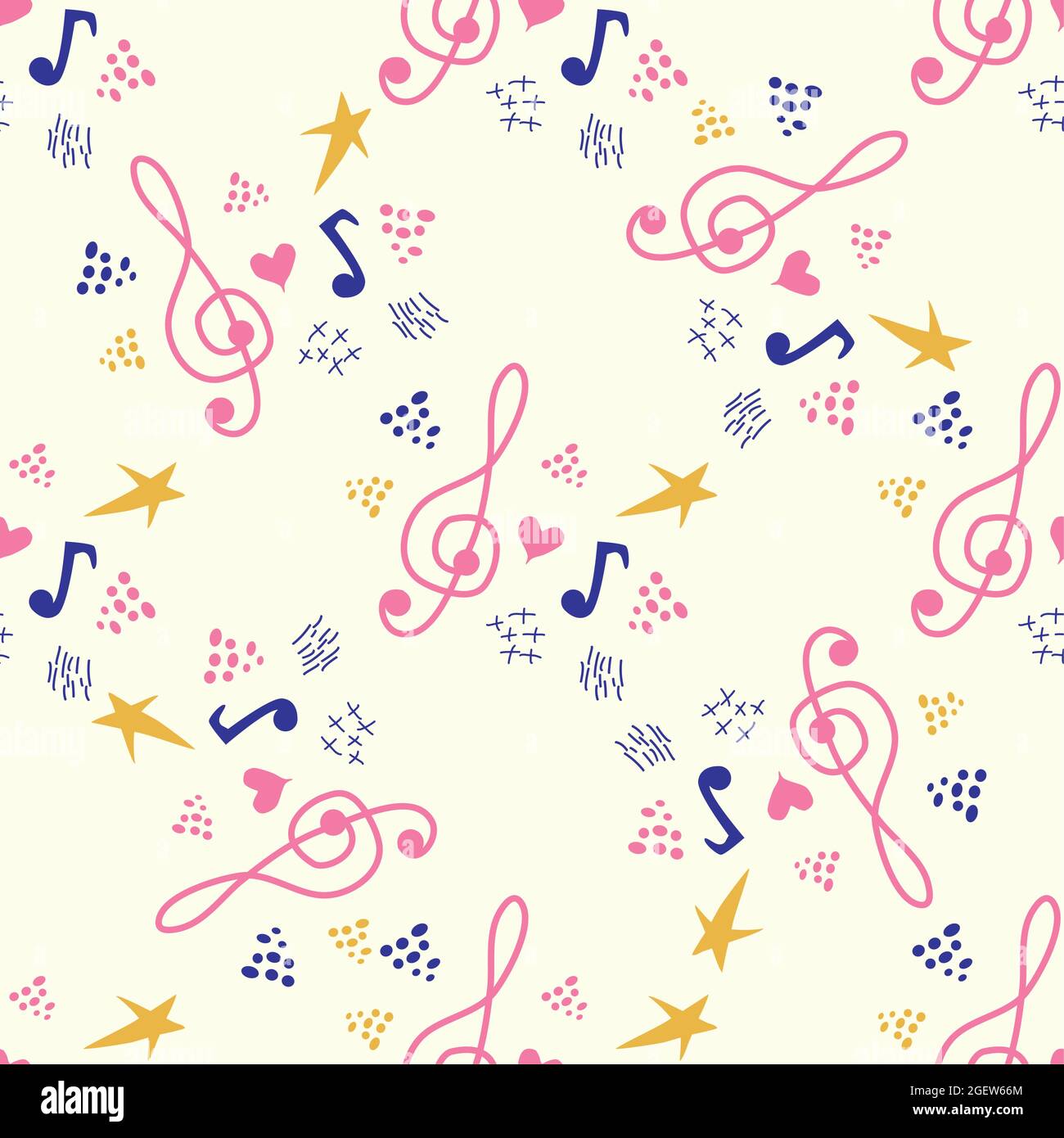Classic musical patterns, with sheet music and treble clef, great ...