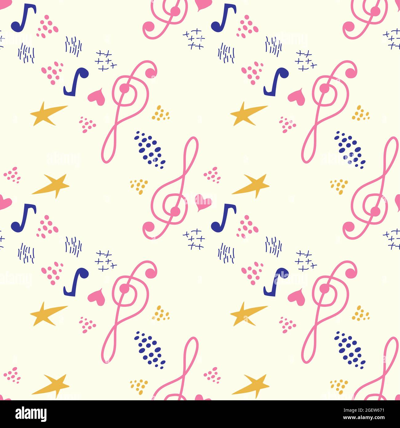 Classic musical patterns, with sheet music and treble clef, great ...
