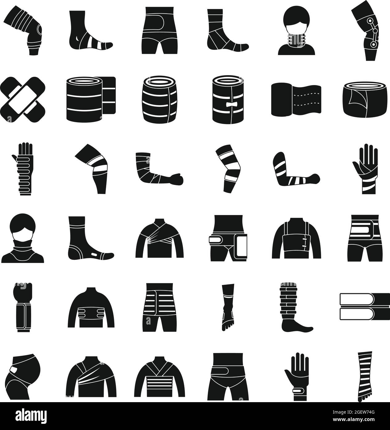 Gauze bandage icons hi-res stock photography and images - Alamy
