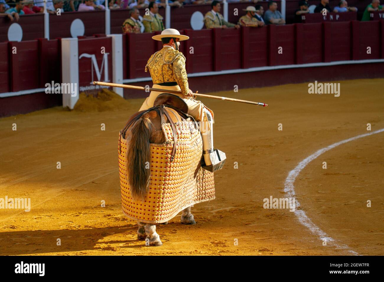 Bull Fighting in Malaga Spain Stock Photo - Alamy