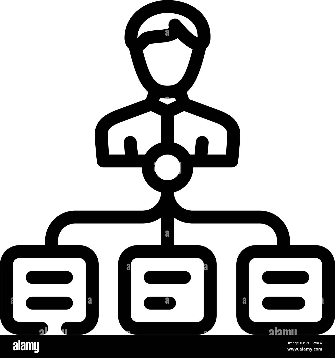 task management line icon vector illustration Stock Vector Image & Art ...