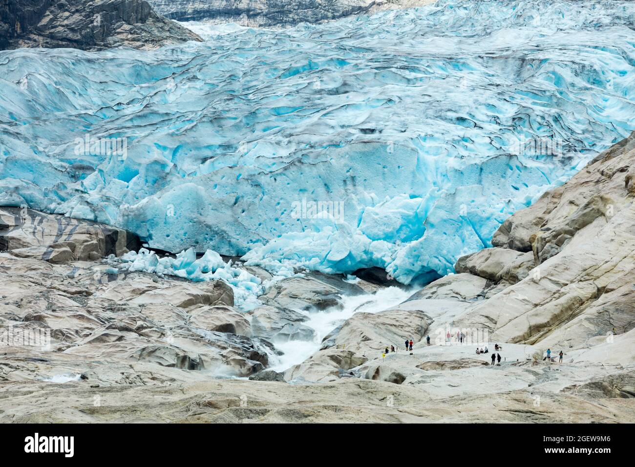 Glacial ice sheet of Jostedal Glacier Stock Photo - Alamy