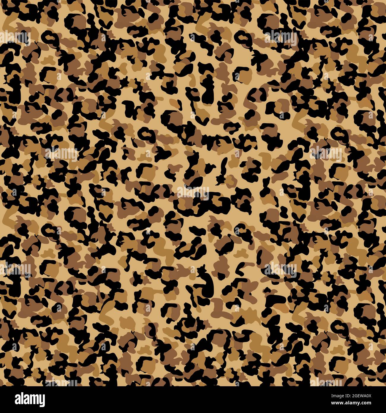 Fashionable Leopard Seamless Pattern. Stylized Spotted Leopard Skin ...