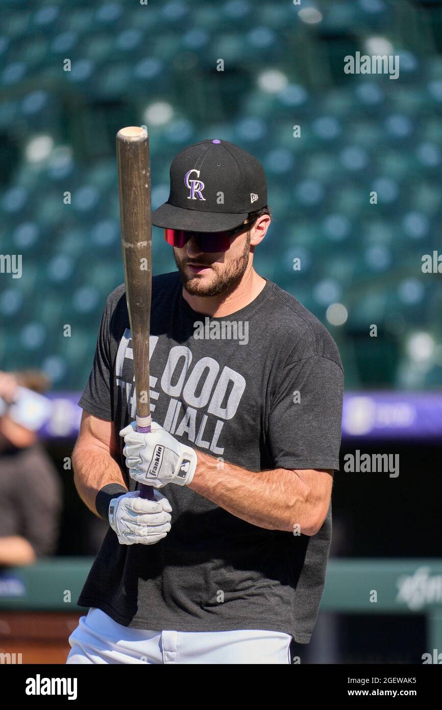 August 20 2021: Colorado center fielder Sam Hilliard (22) during ...
