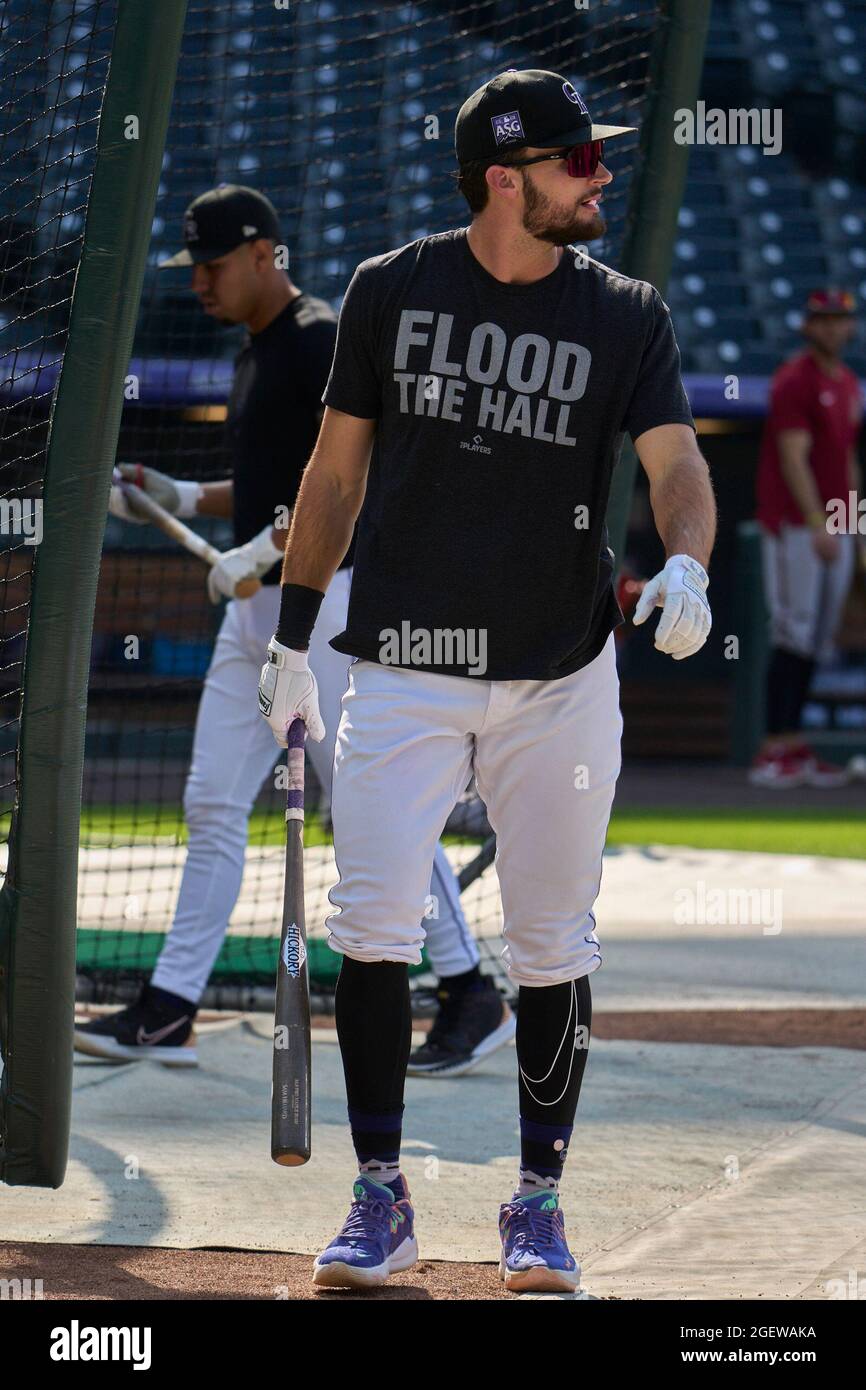 August 20 2021: Colorado center fielder Sam Hilliard (22) during ...