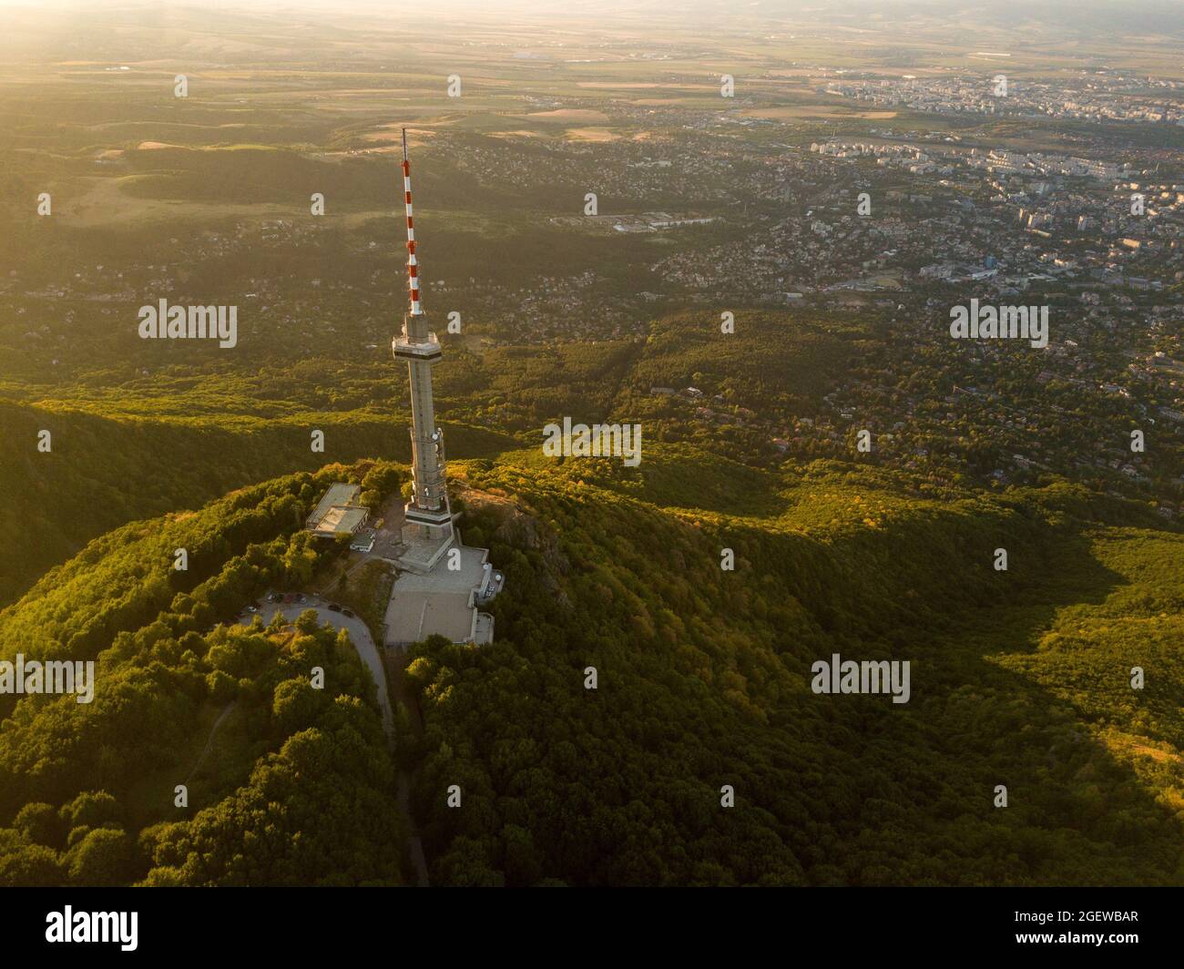 Scenic view of the Pecs TV Tower in Pecs, Hungary Stock Photo - Alamy