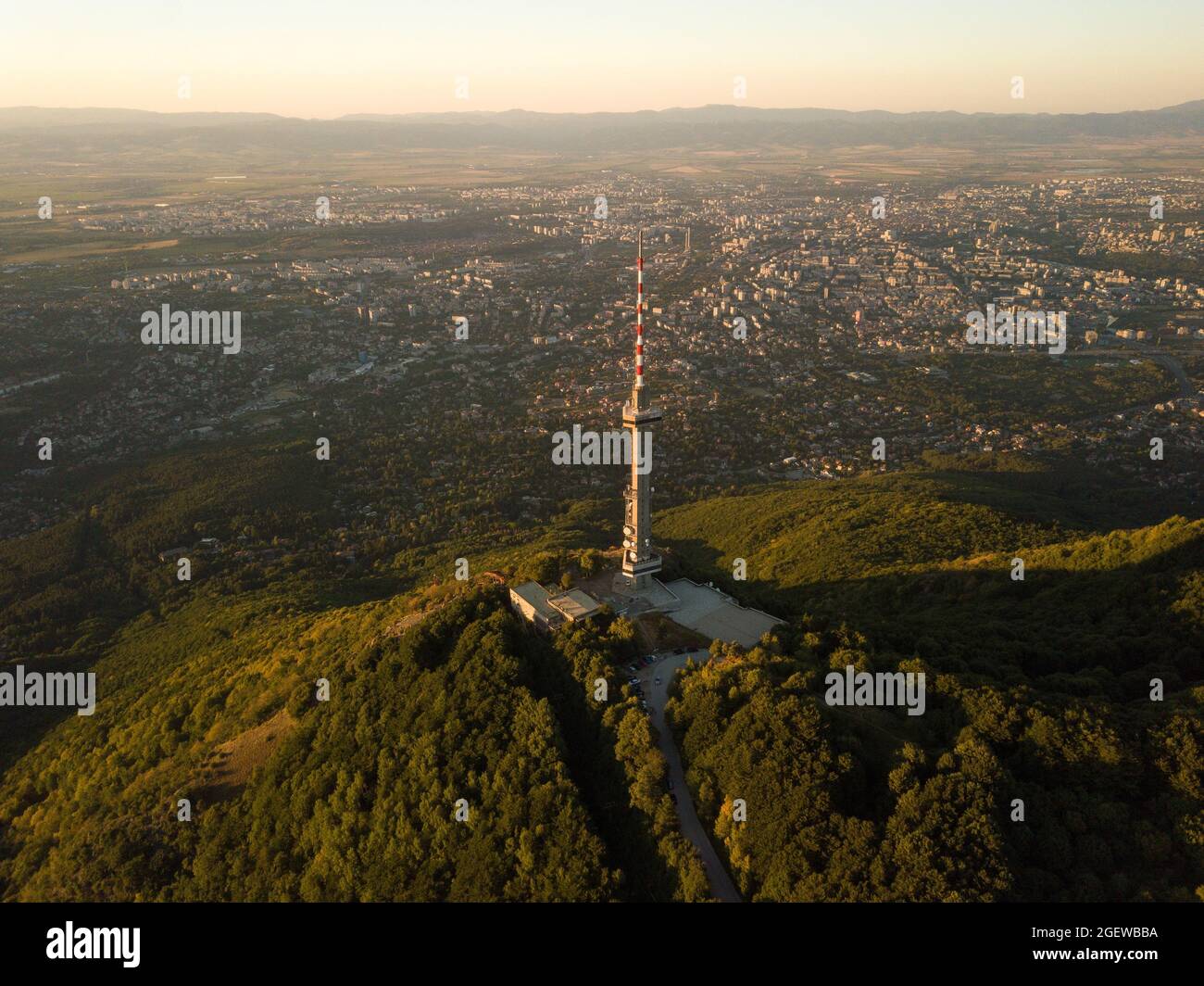 Scenic view of the Pecs TV Tower in Pecs, Hungary Stock Photo - Alamy