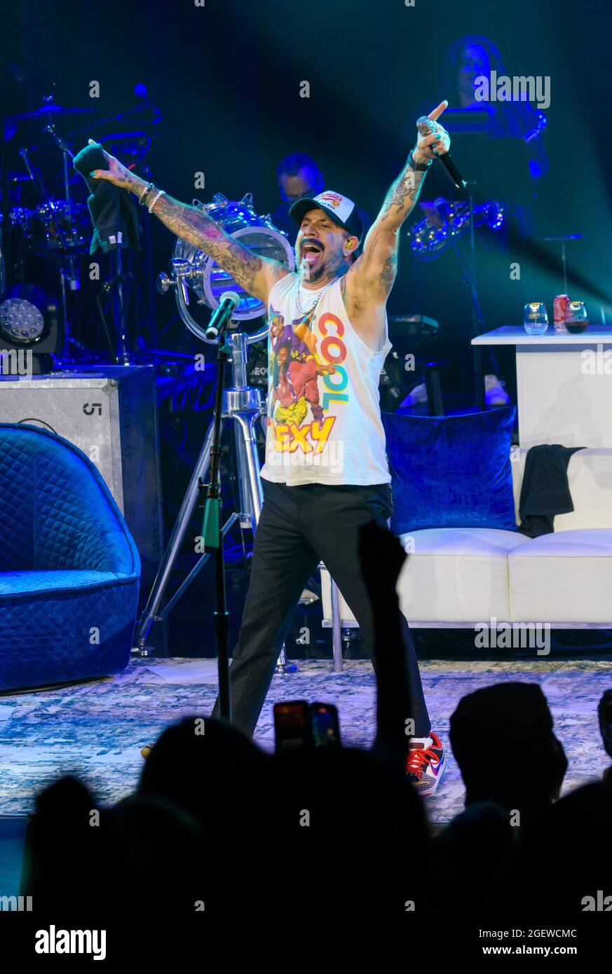 Las Vegas, NV, USA. 20th Aug, 2021. ***HOUSE COVERAGE*** AJ McLean ...