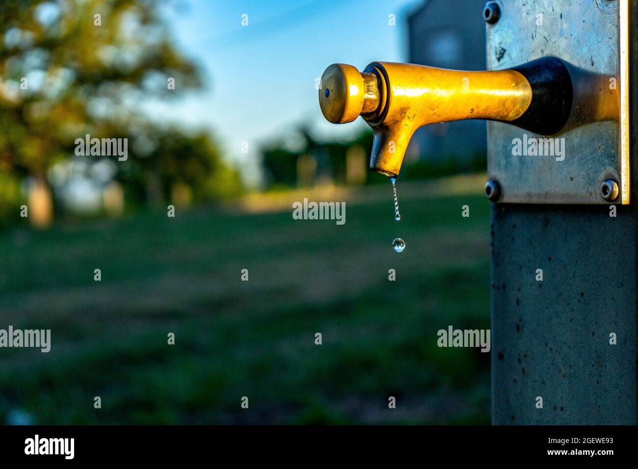 water drop from the source Stock Photo - Alamy