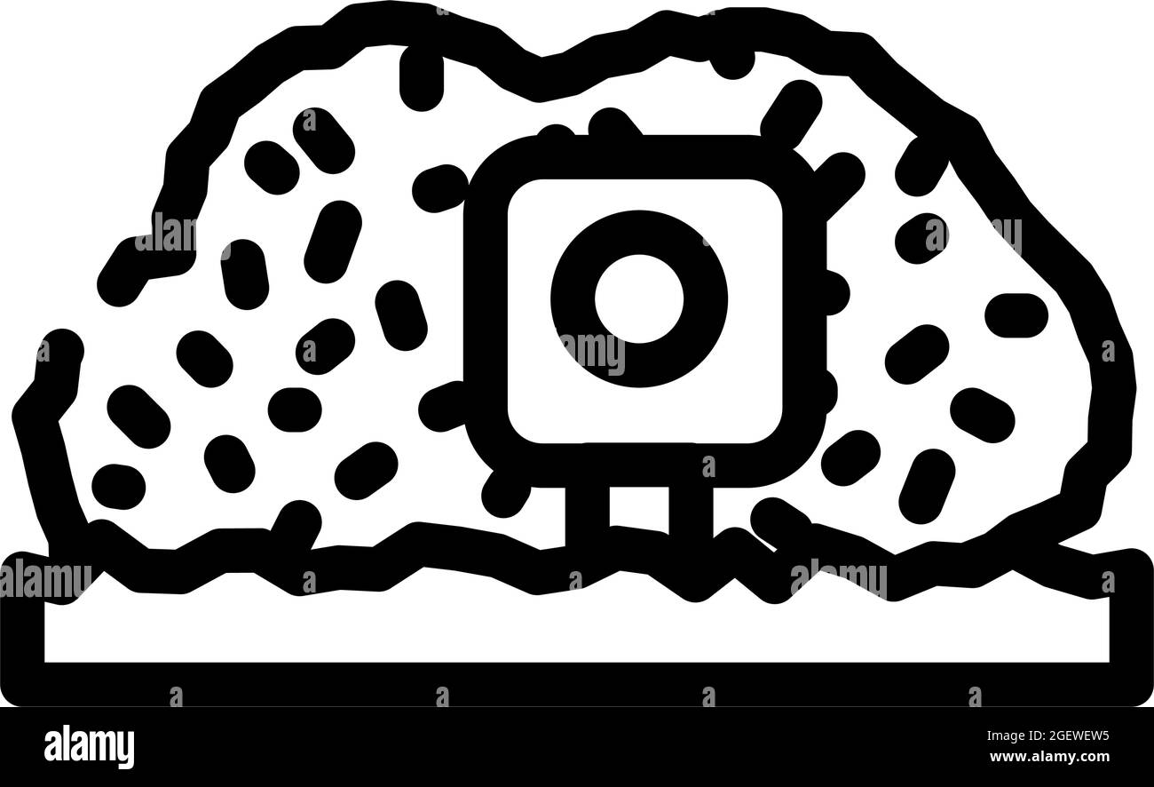 photo trap gadget line icon vector illustration Stock Vector Image ...